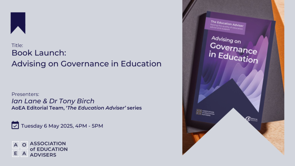 Book Launch – Advising on Governance in Education - Association of ...