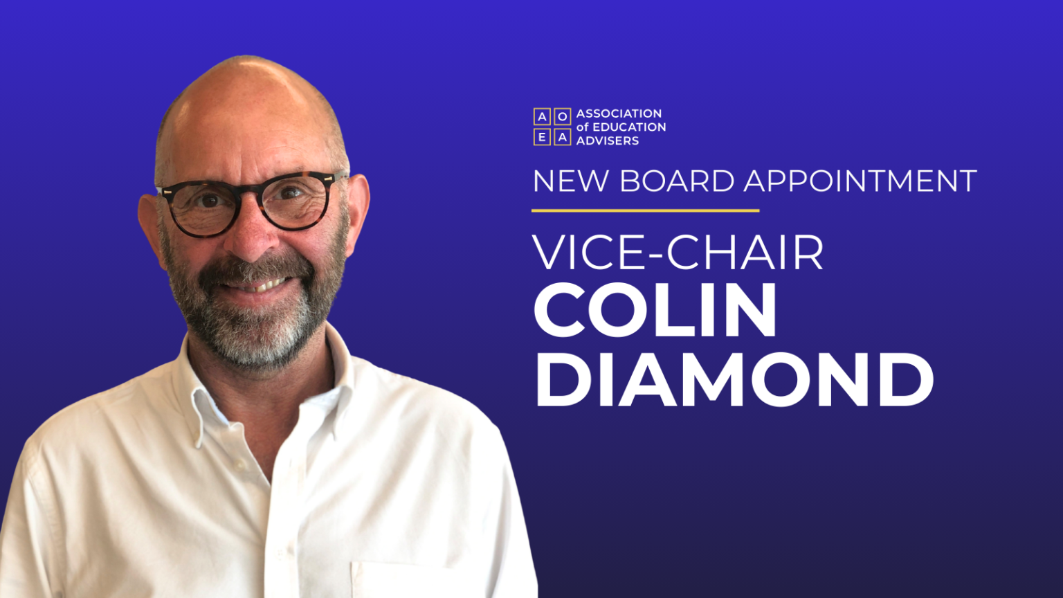 Colin Diamond CBE Appointed Vice-Chair of the AoEA Board - Association ...